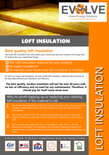 Loft Insulation – Evolve